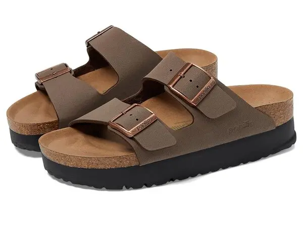 BIRKENSTOCK Papillio Arizona Platform Sandal Vegan - Mocha