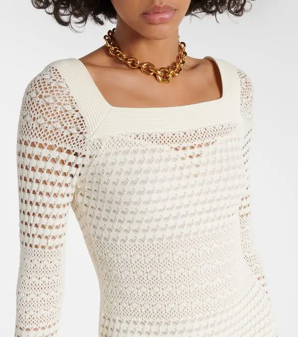 TOM FORD Crochet Minidress - White