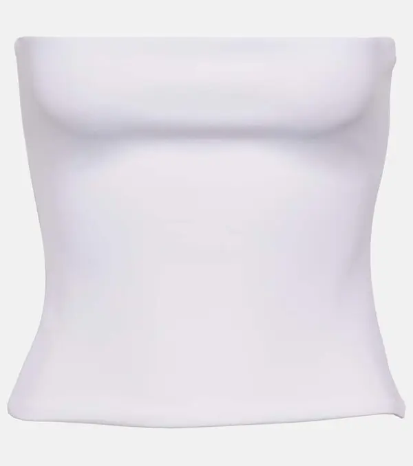 Wardrobe.NYC Jersey Tube Top - White