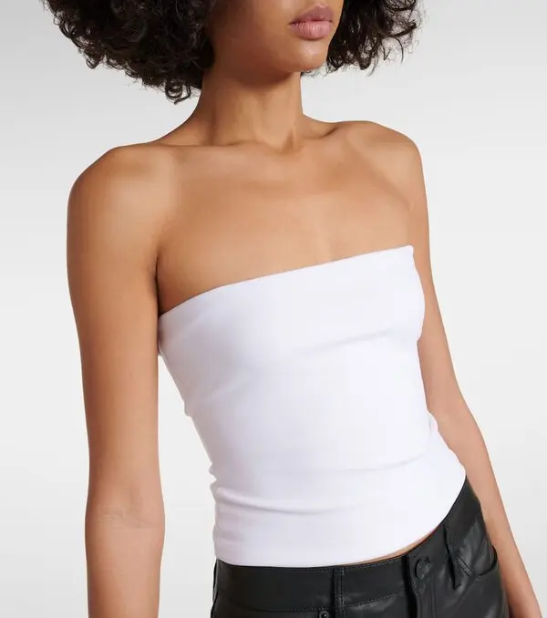 Wardrobe.NYC Jersey Tube Top - White