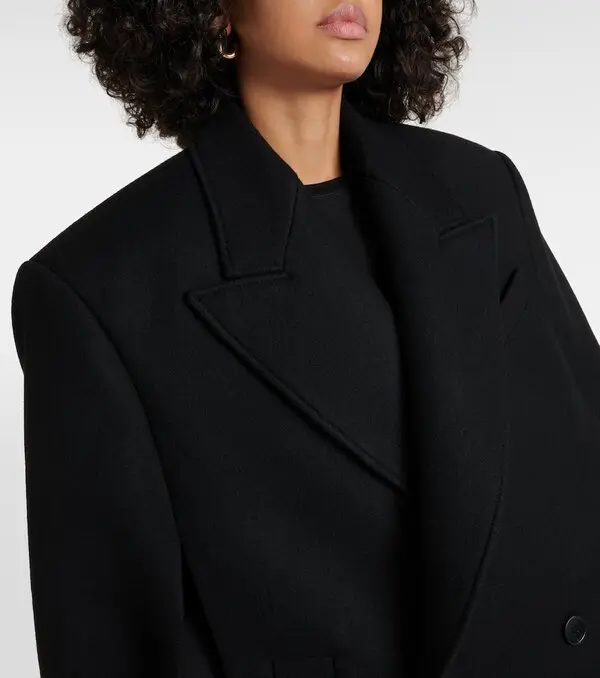 Wardrobe.NYC Double-breasted Virgin Wool Cape