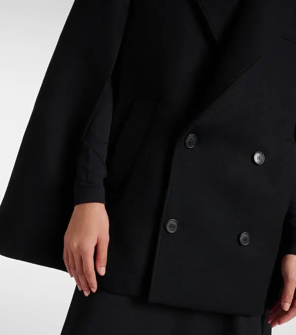 Wardrobe.NYC Double-breasted Virgin Wool Cape