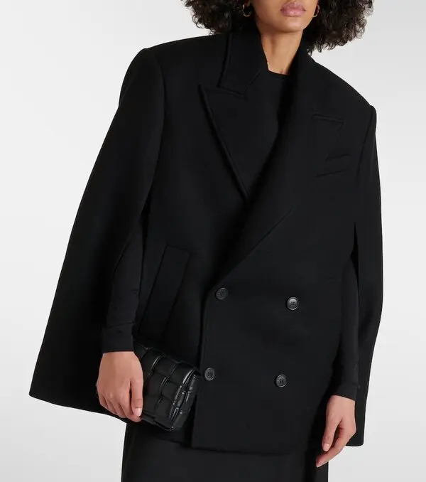Wardrobe.NYC Double-breasted Virgin Wool Cape