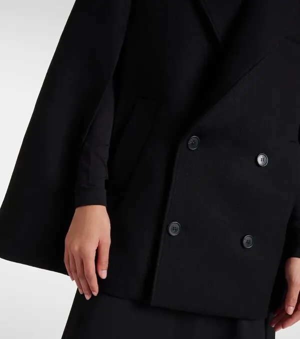 Wardrobe.NYC Double-breasted Virgin Wool Cape