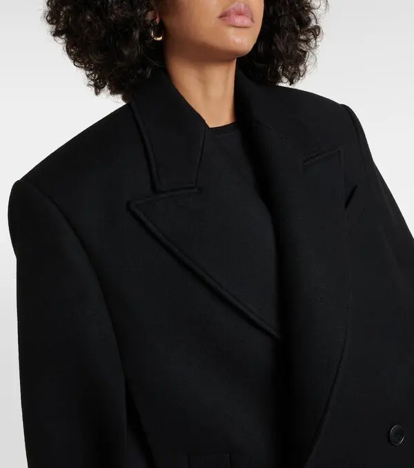 Wardrobe.NYC Double-breasted Virgin Wool Cape