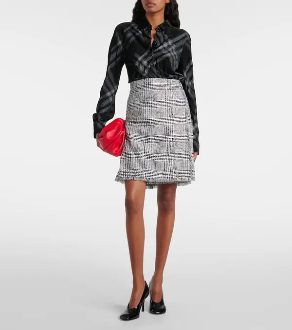 Burberry Check Velvet Shirt