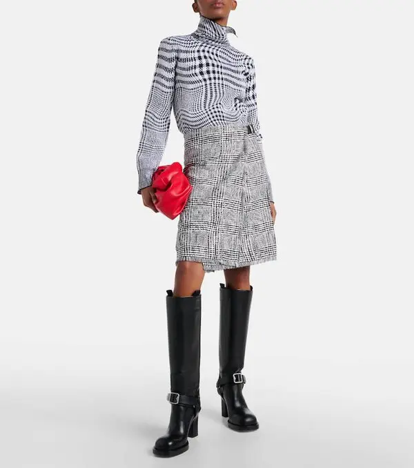 Burberry Stirrup Leather Knee-high Boots