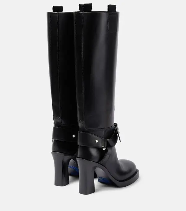 Burberry Stirrup Leather Knee-high Boots