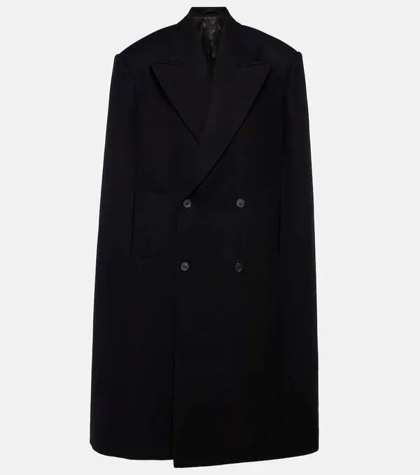 Wardrobe.NYC Double-breasted Virgin Wool Cape