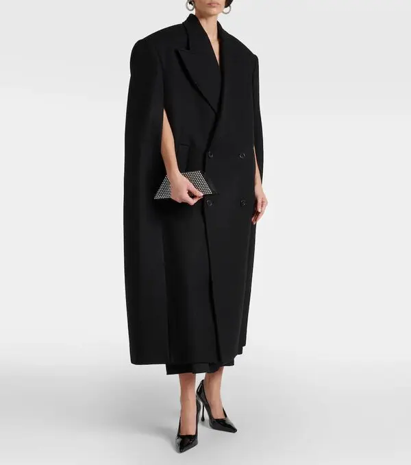 Wardrobe.NYC Double-breasted Virgin Wool Cape