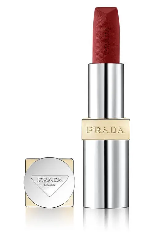 Prada Monochrome Hyper Matte Refillable Lipstick - B03 Mahogany - Maroon Brown