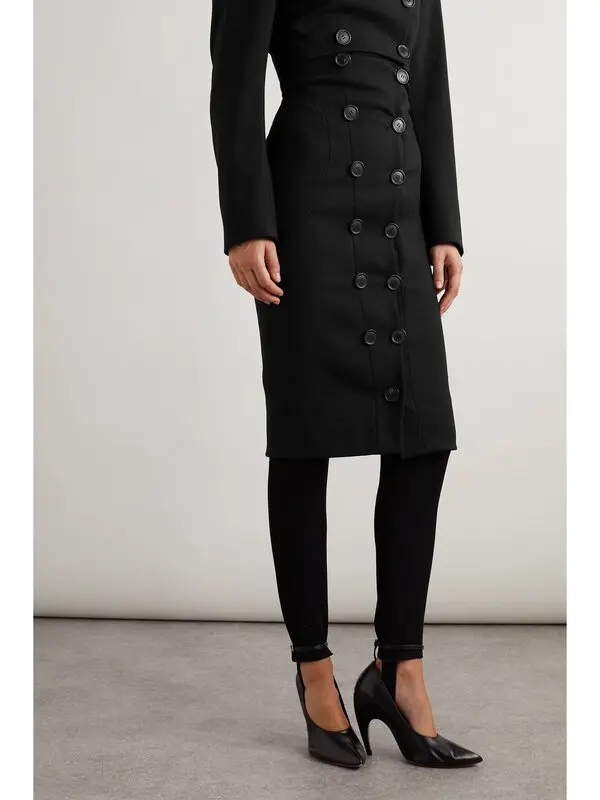 Alaïa Wool-blend Pencil Skirt