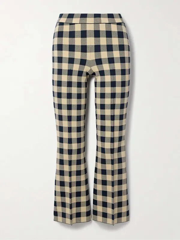 HIGH SPORT Kick Cropped Flared Pants