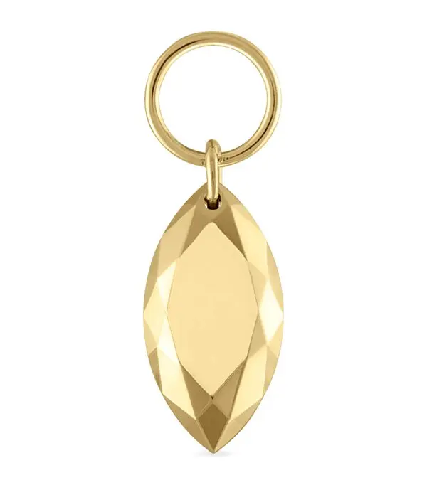 MARIA TASH Faceted Marquise Charm - Gold