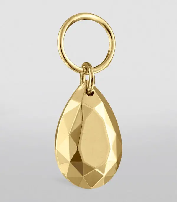 MARIA TASH Faceted Pear Single Charm - Gold