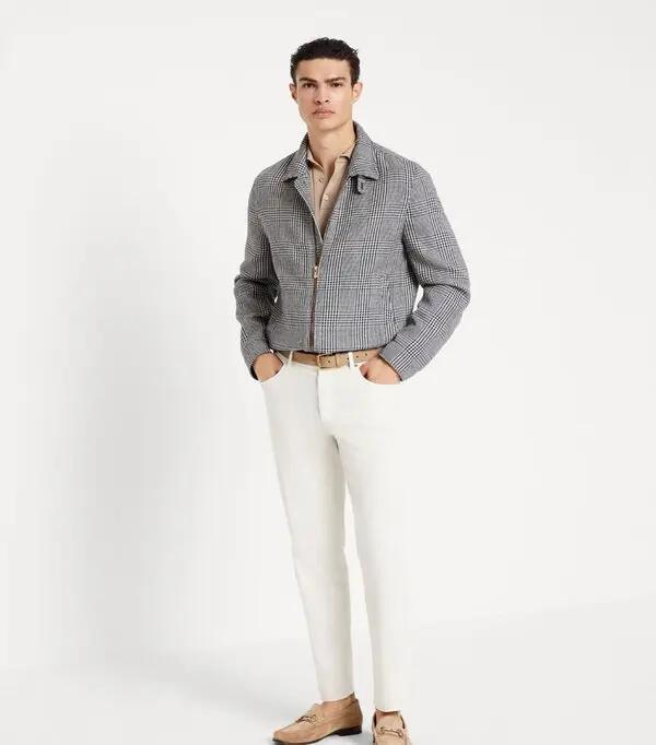 Brunello Cucinelli Cotton Rib-knit Polo Shirt