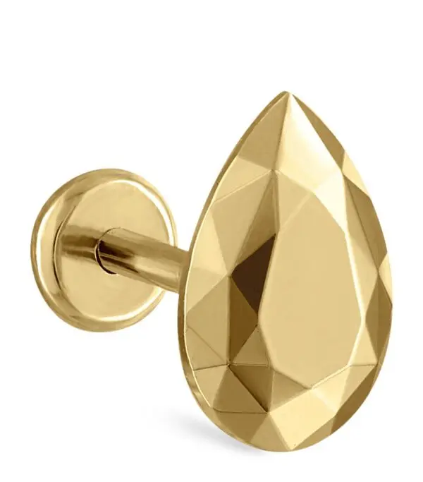 MARIA TASH Faceted Pear Threaded Stud Earring