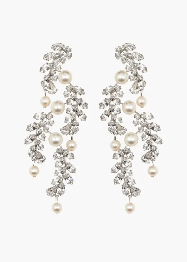 JENNIFER BEHR Wisteria Earrings - Crystal