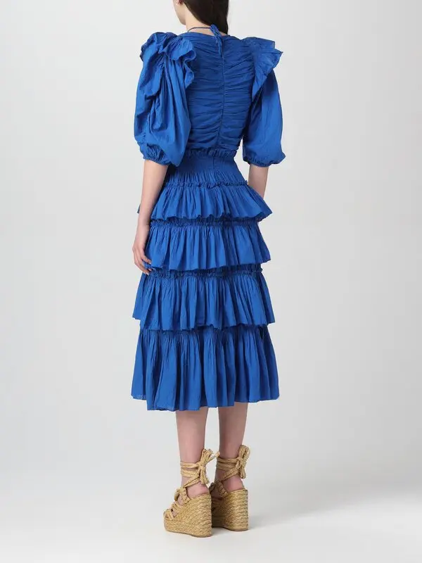 Sea Cotton Midi Dress In Royal Blue - 64% Off | Editorialist