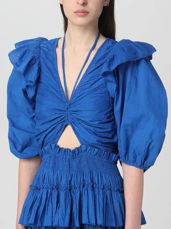 Sea Cotton Midi Dress In Royal Blue - 64% Off | Editorialist
