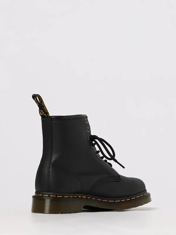 Dr. Martens Smooth Leather Lace-up Combat Boots - Black