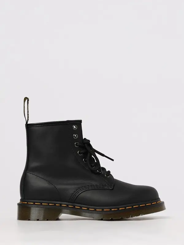 Dr. Martens Smooth Leather Lace-up Combat Boots - Black