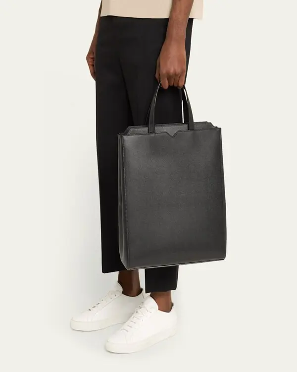 VALEXTRA V-line Tote Bag