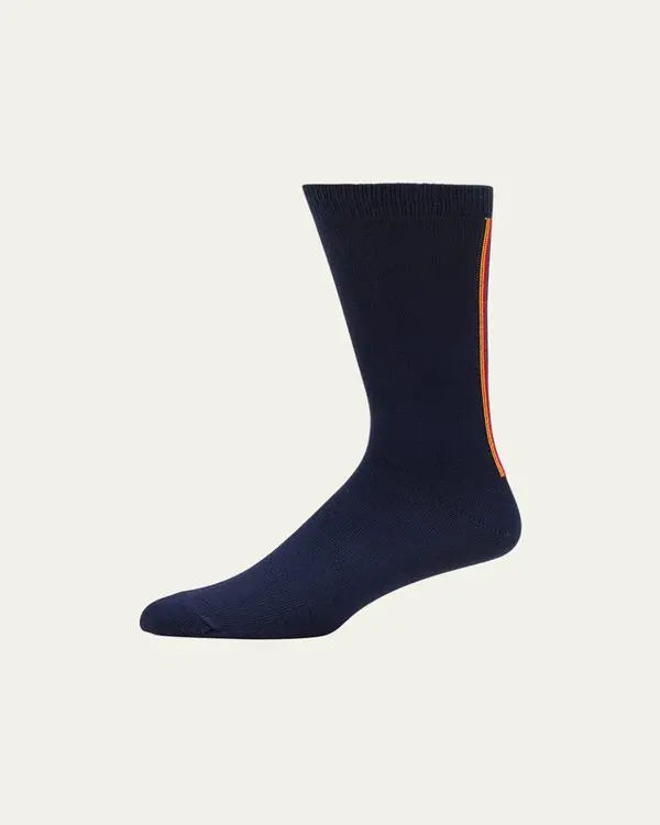 Paul Smith Artist Stripe Crew Socks - Navy