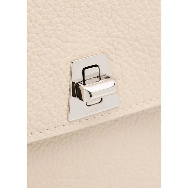 Akris Leather Messenger Bag - Alabaster