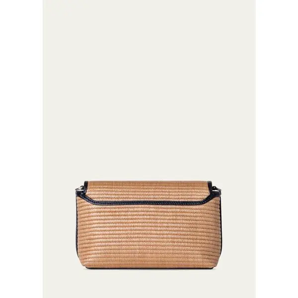 Akris Anouk Little Day Raffia Shoulder Bag