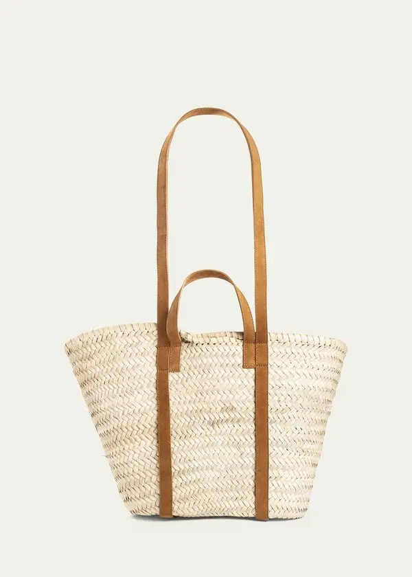 Pierre Hardy Raffia And Suede Tote Bag