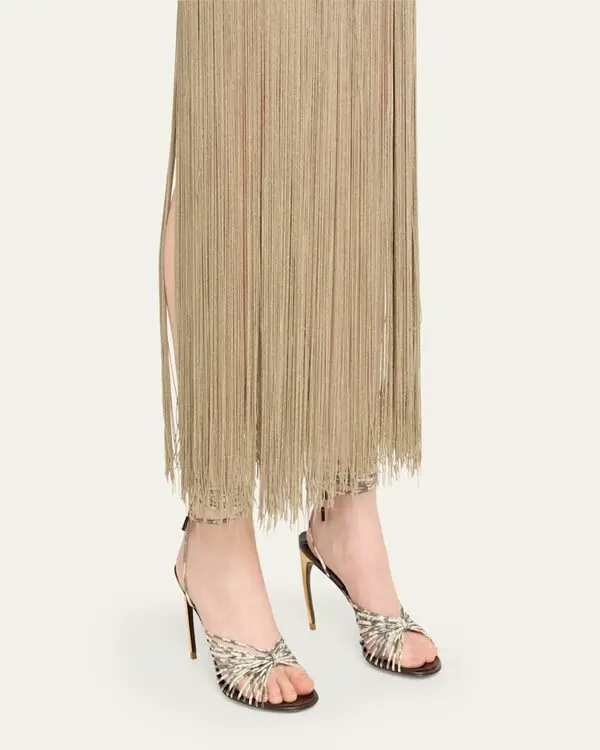 FERRAGAMO Atena Caged Ankle-wrap Sandals