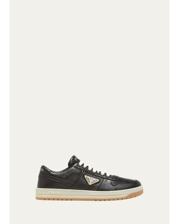Prada Leather Low-top Sneakers - Nero