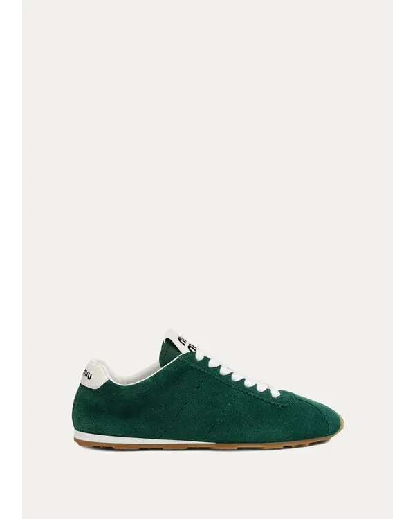 Miu Miu Suede Bicolor Trainer Sneakers - Oleandro