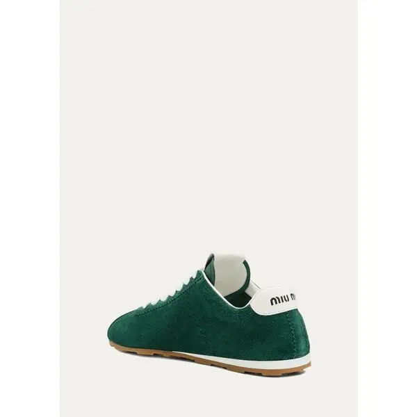 Miu Miu Suede Bicolor Trainer Sneakers - Oleandro