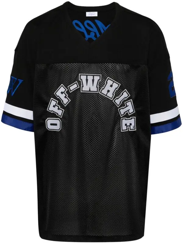 Off-White Logo-appliqué Panelled T-shirt