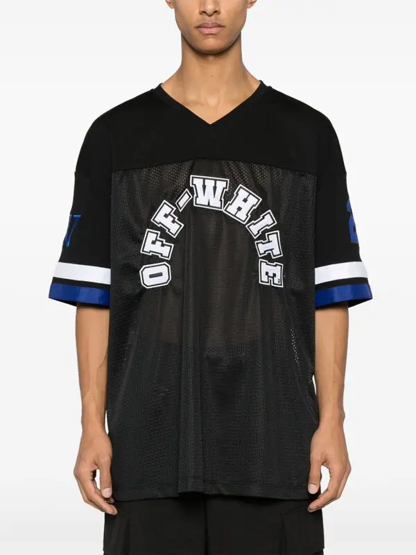 Off-White Logo-appliqué Panelled T-shirt