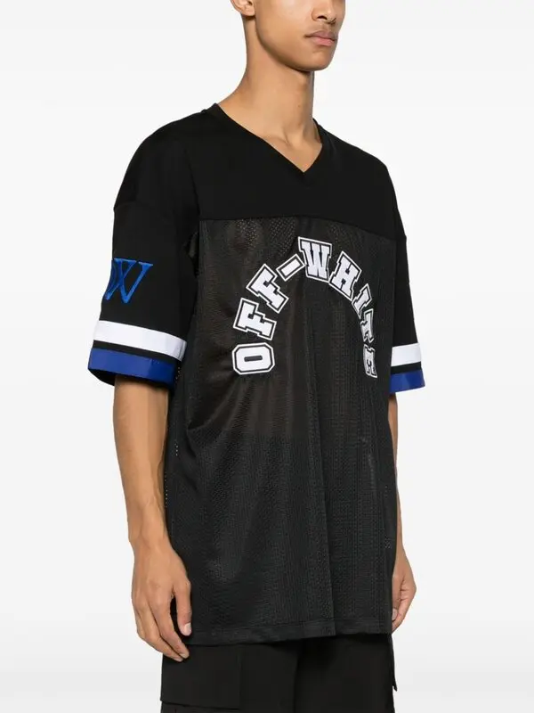 Off-White Logo-appliqué Panelled T-shirt