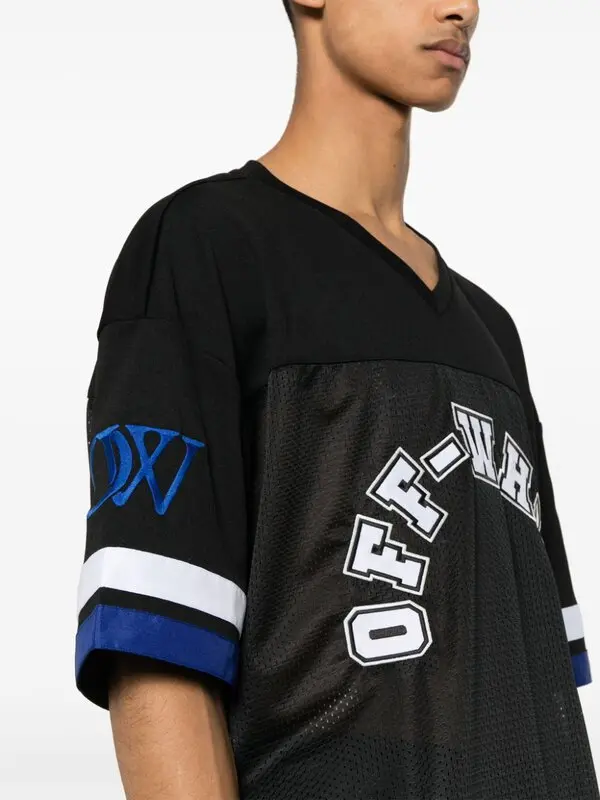 Off-White Logo-appliqué Panelled T-shirt