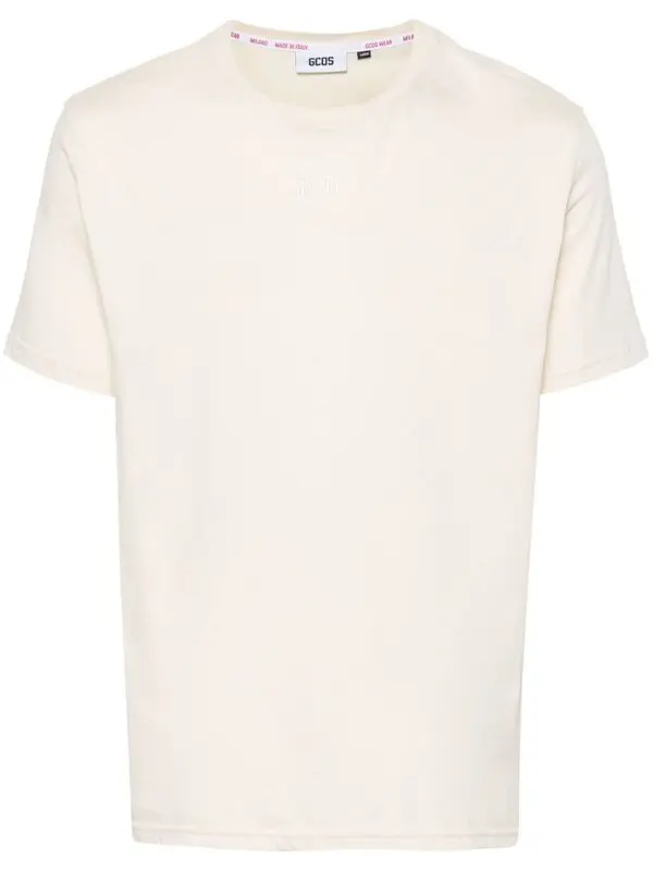 Gcds Logo-embroidered Cotton T-shirt