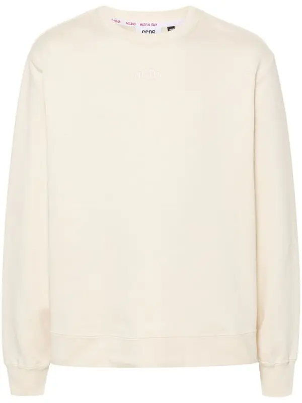 Gcds Logo-embroidered Cotton Sweatshirt