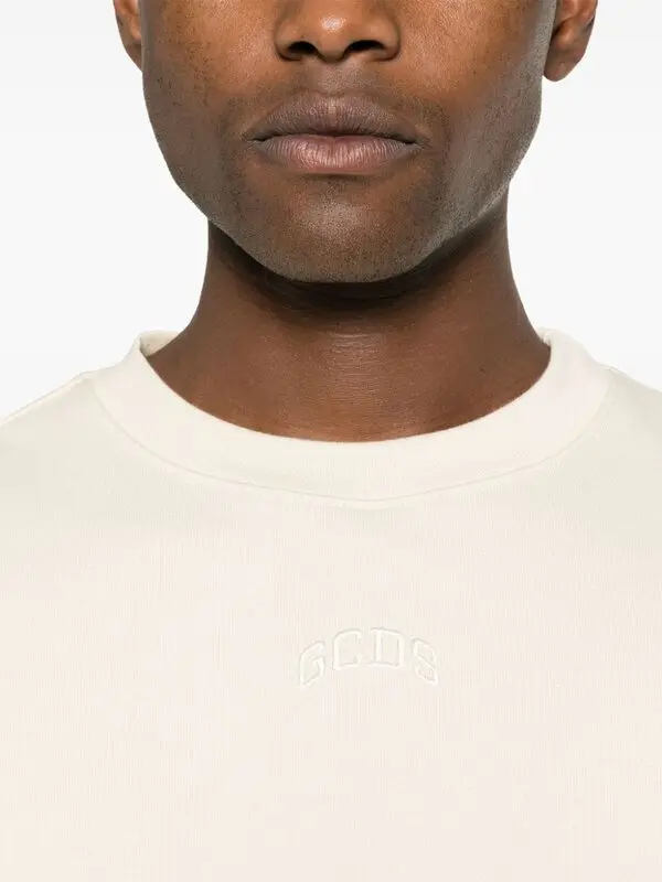 Gcds Logo-embroidered Cotton Sweatshirt