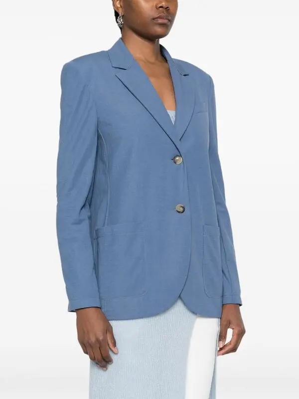 Emporio Armani Single-breasted Blazer - Blue