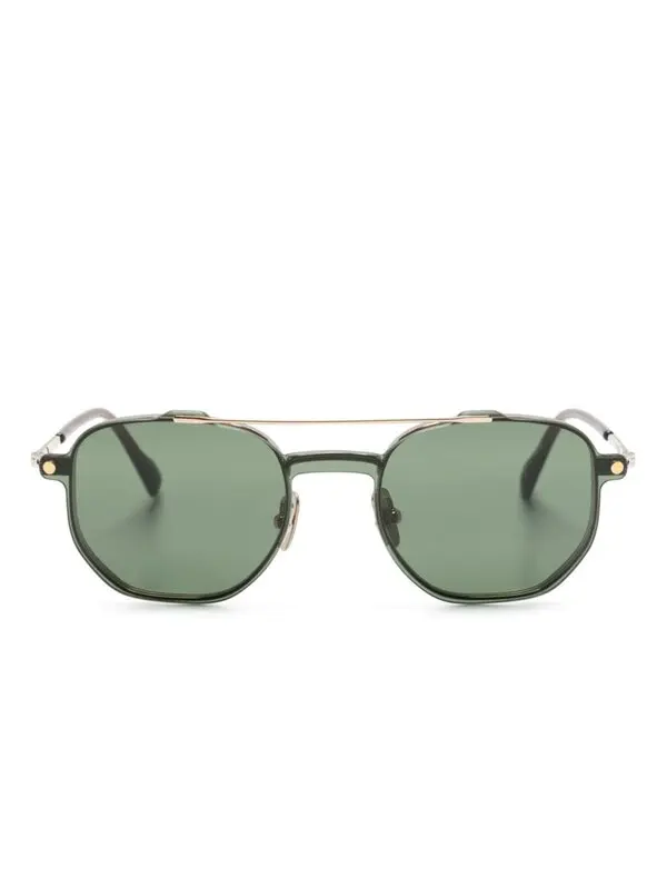 SNOB Square-frame Glasses - Gold