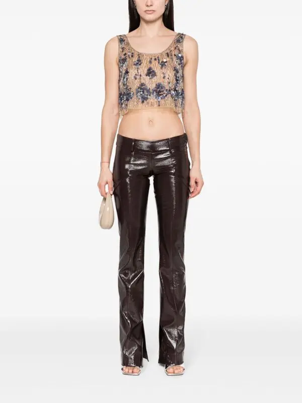Alberta Ferretti Bead-embellished Top