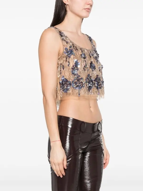 Alberta Ferretti Bead-embellished Top