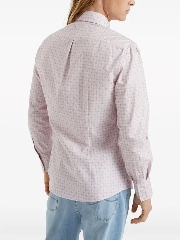 Brunello Cucinelli Long-sleeve Cotton Shirt