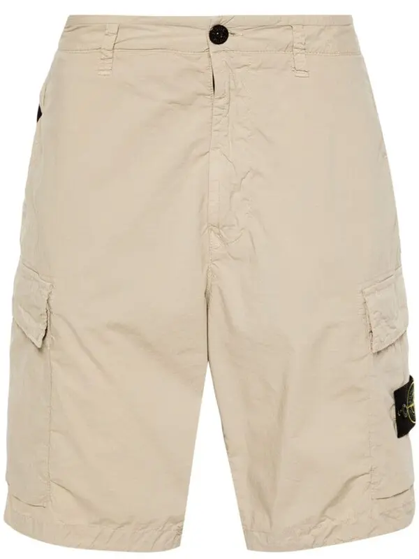 Stone Island Compass-badge Cargo Shorts - Neutrals