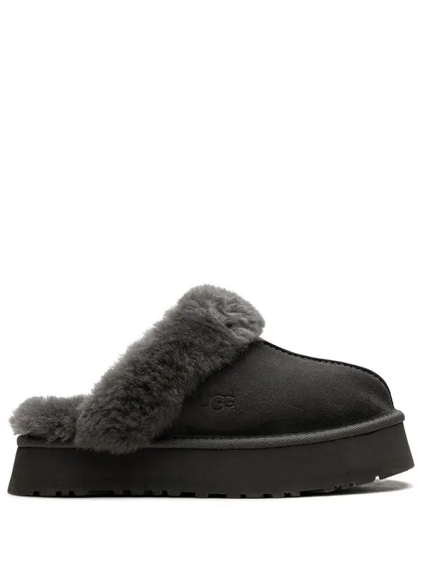 UGG Disquette Platform Slippers - Grey
