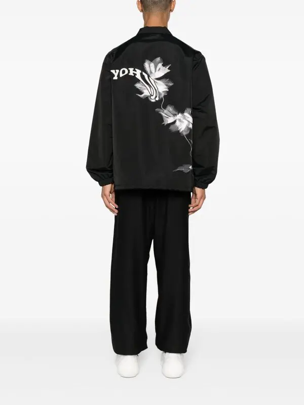 Y3 Logo-embroidered Padded Shirt Jacket
